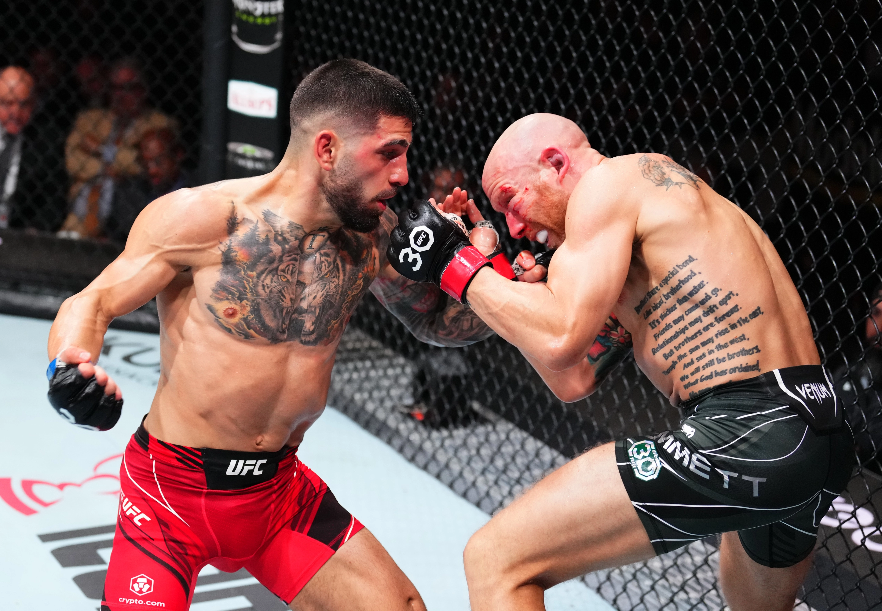 Topuria, sobre los golpes durante una pelea: “Con la adrenalina y las ...