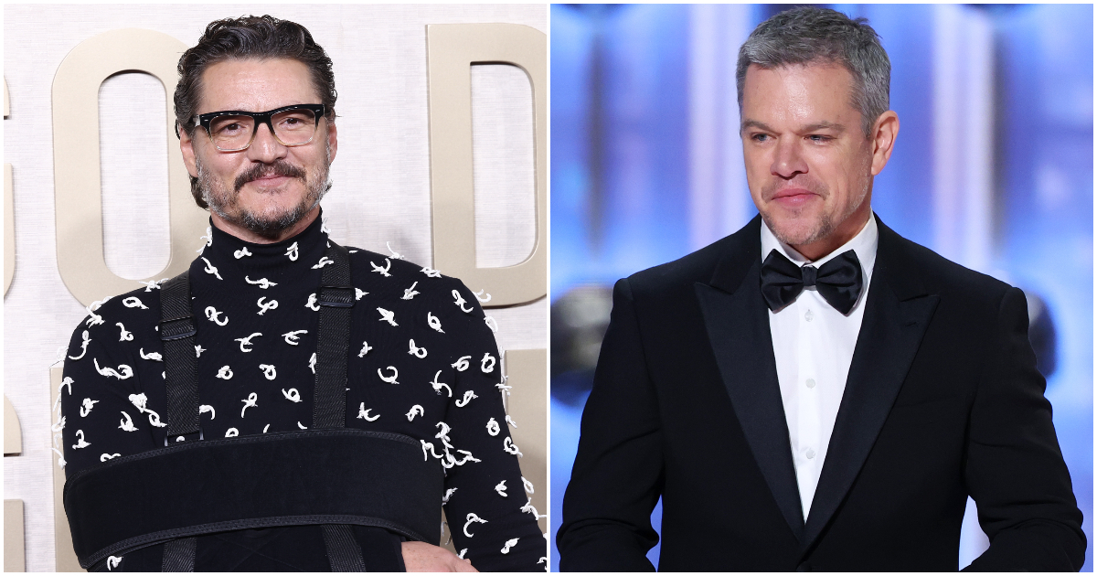 La broma que Pedro Pascal intentó gastar a Matt Damon en los Globos de ...