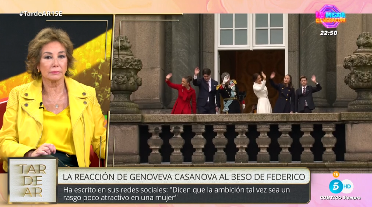 'TardeAR': Ana Rosa, "indignada" tras la coronación del rey Federico de ...