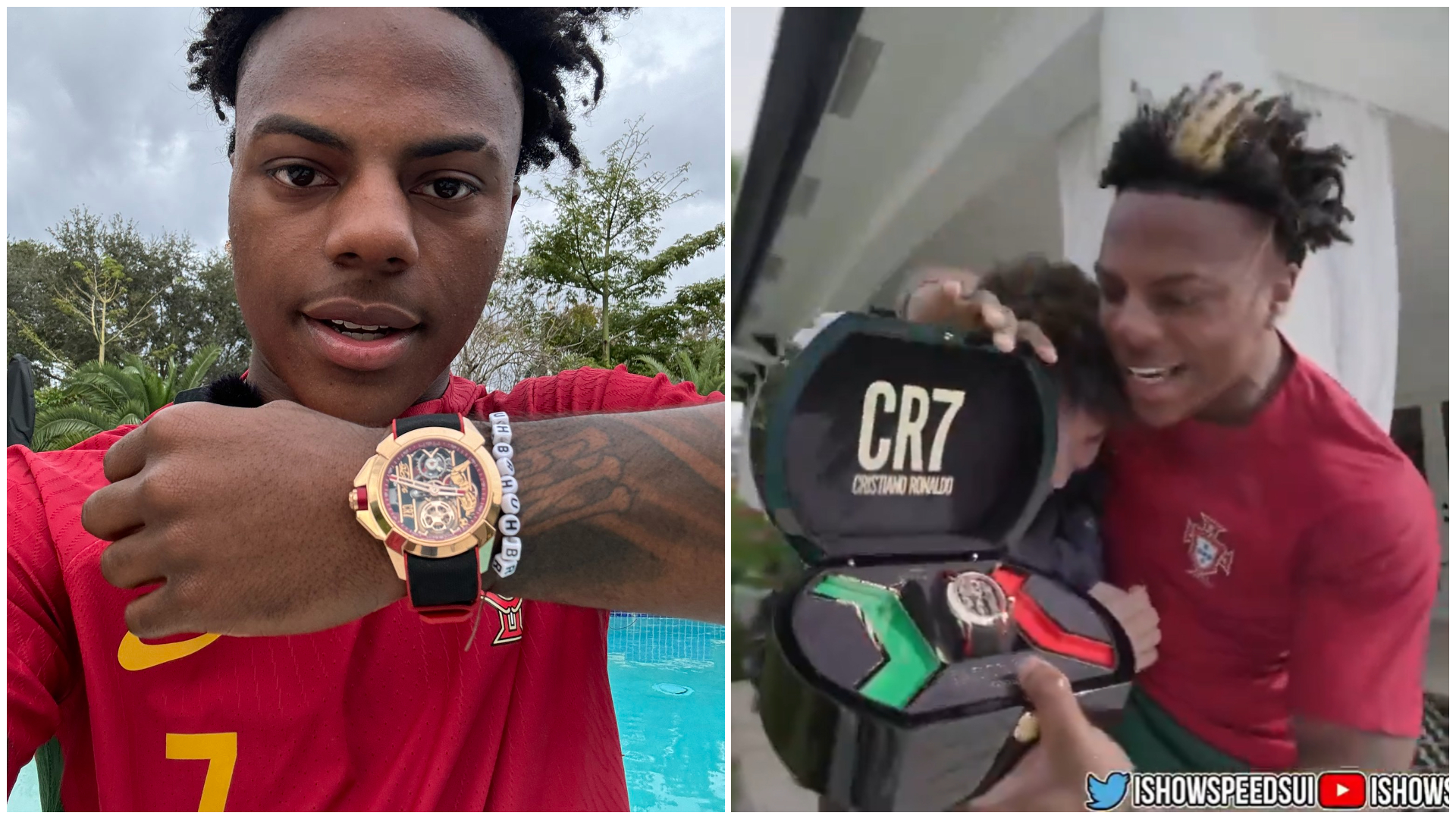 El 'youtuber' iShowSpeed se hace viral tras recibir de regalo el reloj ...