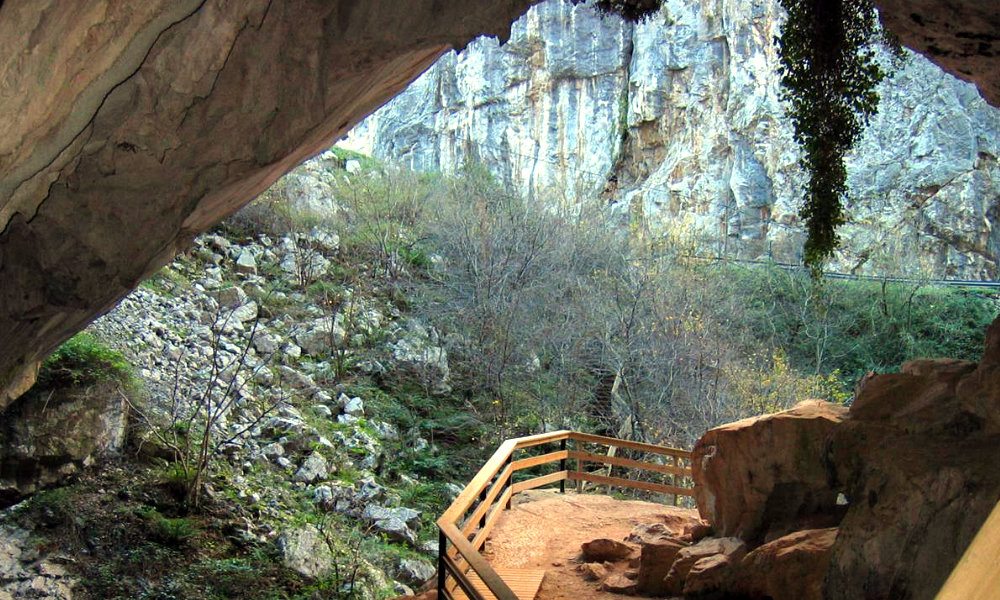 The impressive cave in one of the exemplary towns in Asturias that you ...