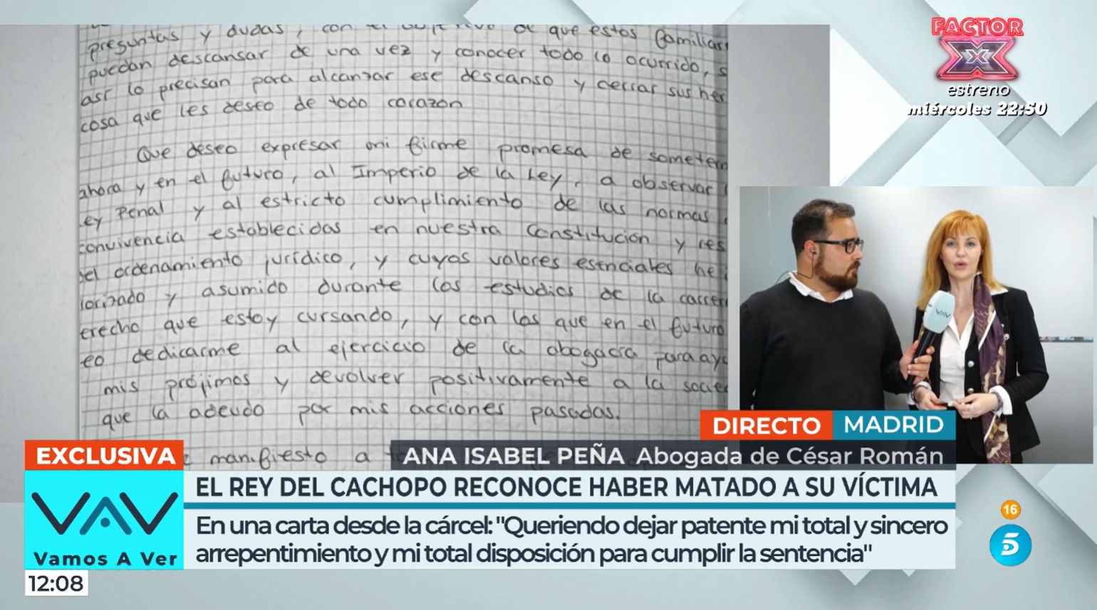 El Rey del Cachopo reconoce en una carta el asesinato de Heidi Paz ...