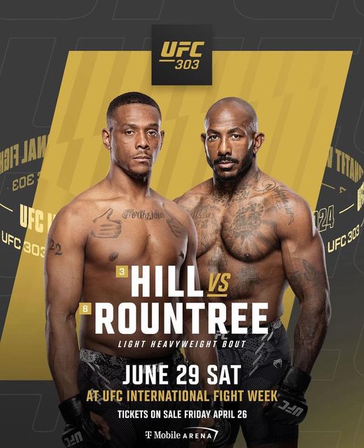 Jamahal Hill y Khalil Rountree se suman a UFC 303 donde se enfrentarán ...