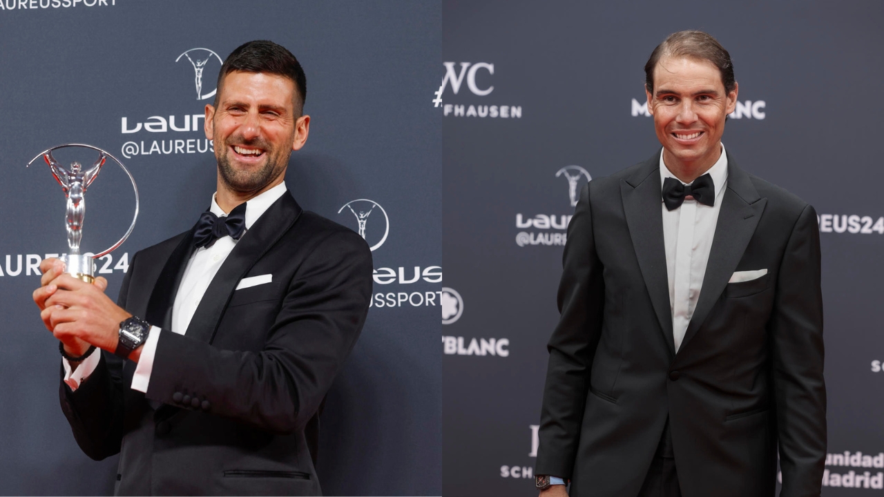 Novak Djokovic reta a Rafa Nadal en los Premios Laureus: "Espero jugar una vez más contra él"
