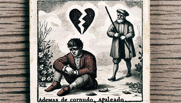 ¿De dónde proviene la expresión ‘además de cornudo, apaleado’?