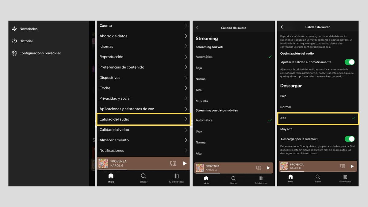 Cómo se puede mejorar la calidad del sonido en Spotify