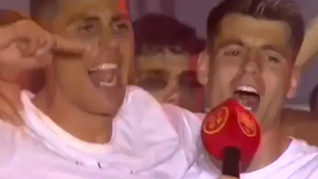 "¡Gibraltar es español!": el cántico de Morata y Rodri al que se unió toda la afición