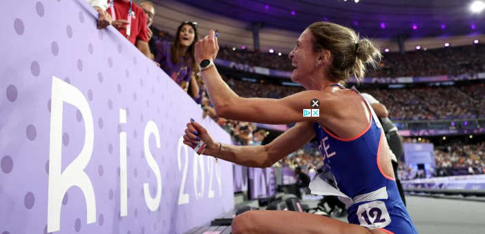 La emotiva pedida de matrimonio de una atleta francesa a su novio tras ...
