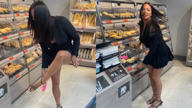 Una 'influencer' se graba mientras se quita y deja su ropa interior en lugares públicos y las ...