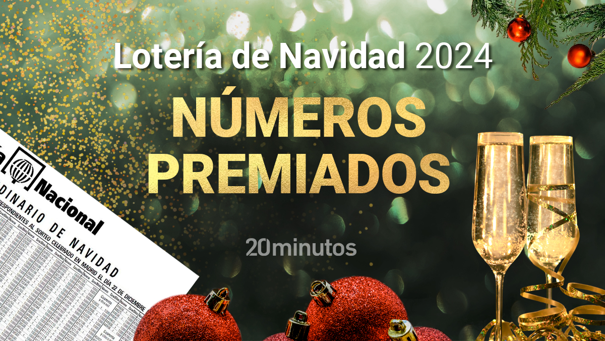 Lista oficial con todos los números premiados en la Lotería de Navidad 2024