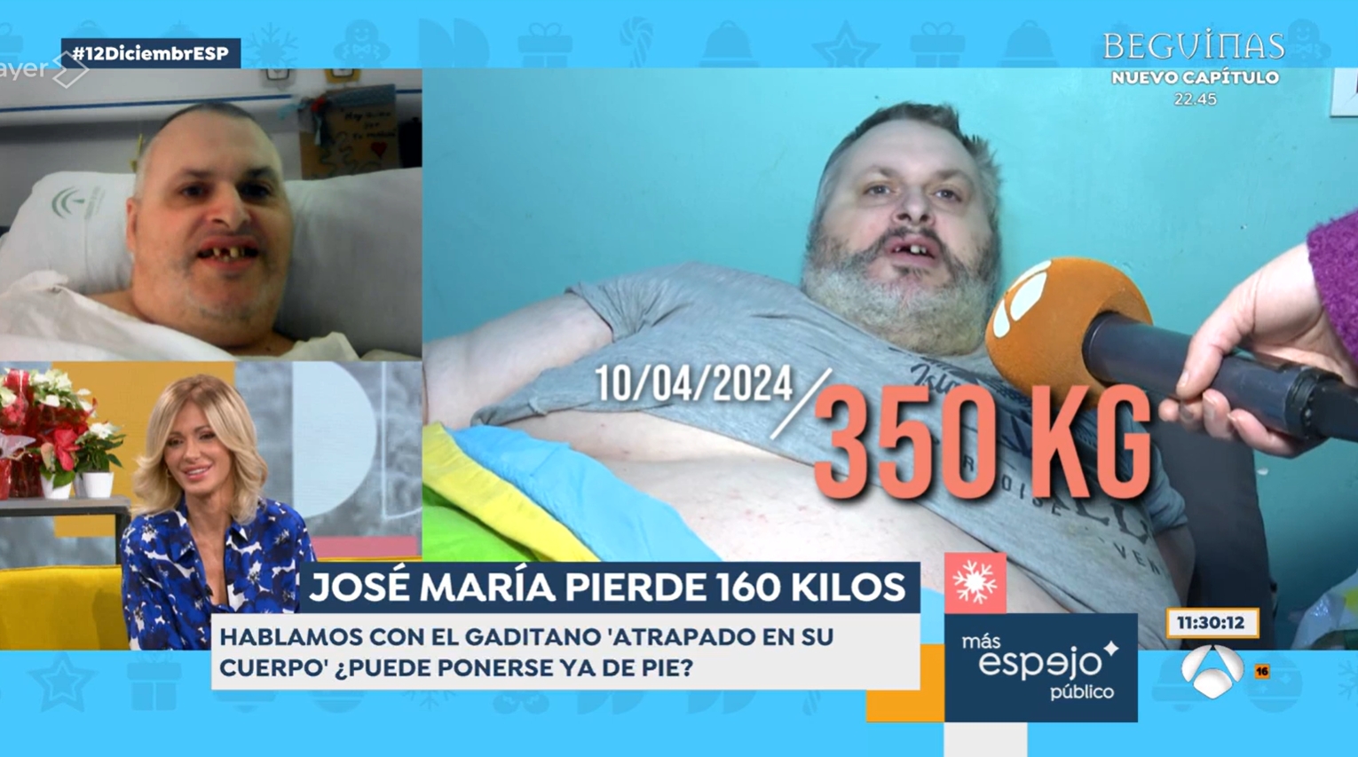 José María, el hombre que pesaba 350 kilos, reaparece en 'Espejo ...