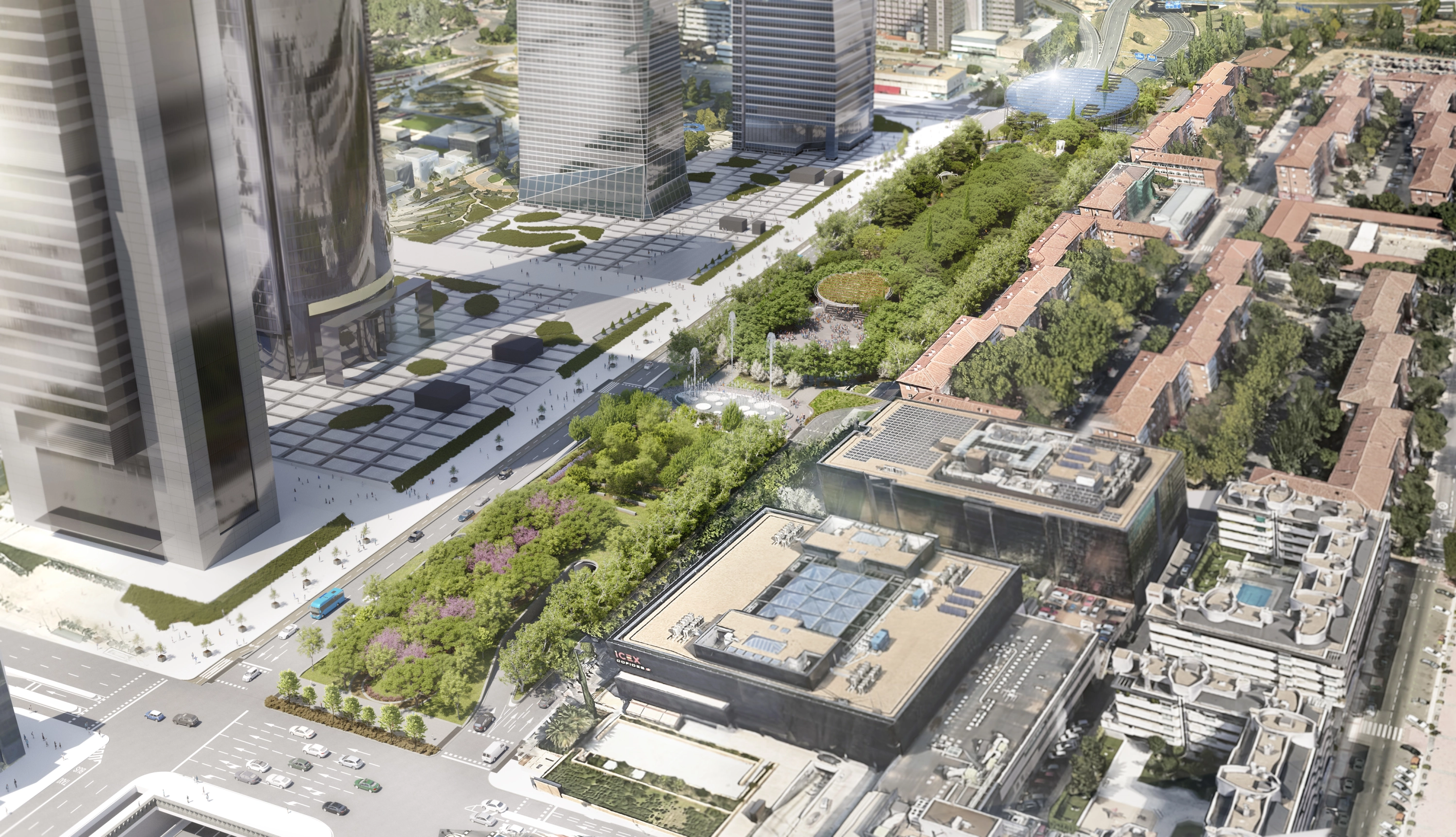 El soterramiento de la Castellana ya tiene proyecto: un gran parque ...