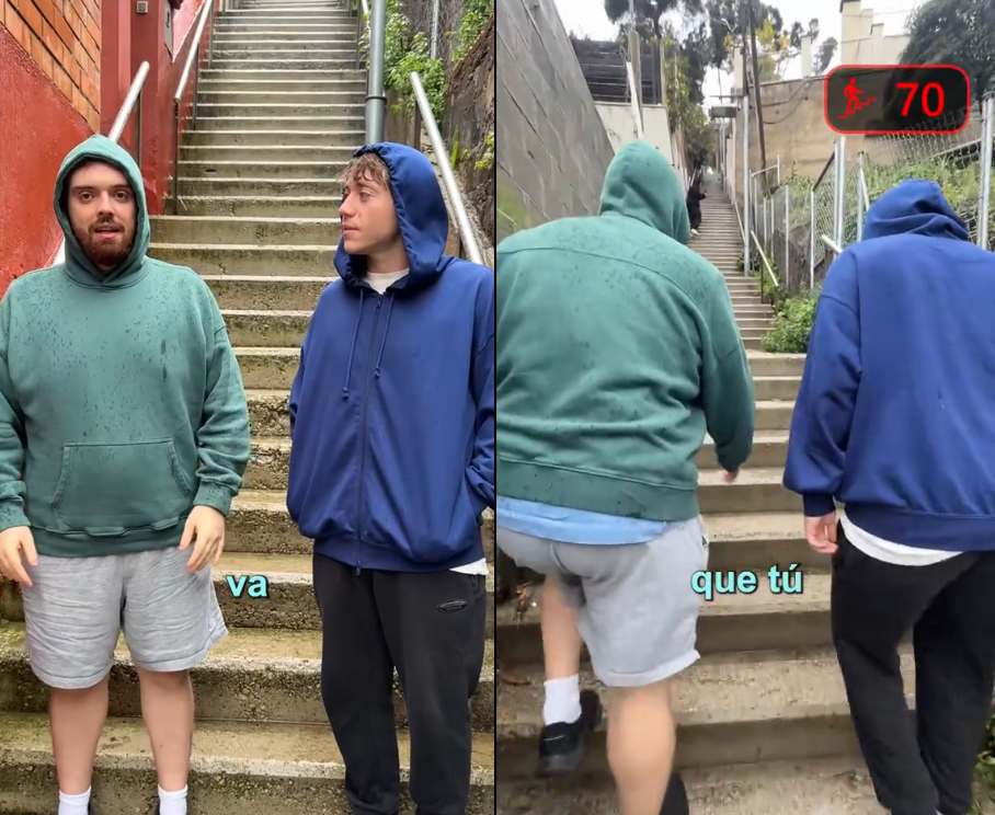 Ibai Llanos reta a Paulo Londra a subir más de 500 escalones con un ...