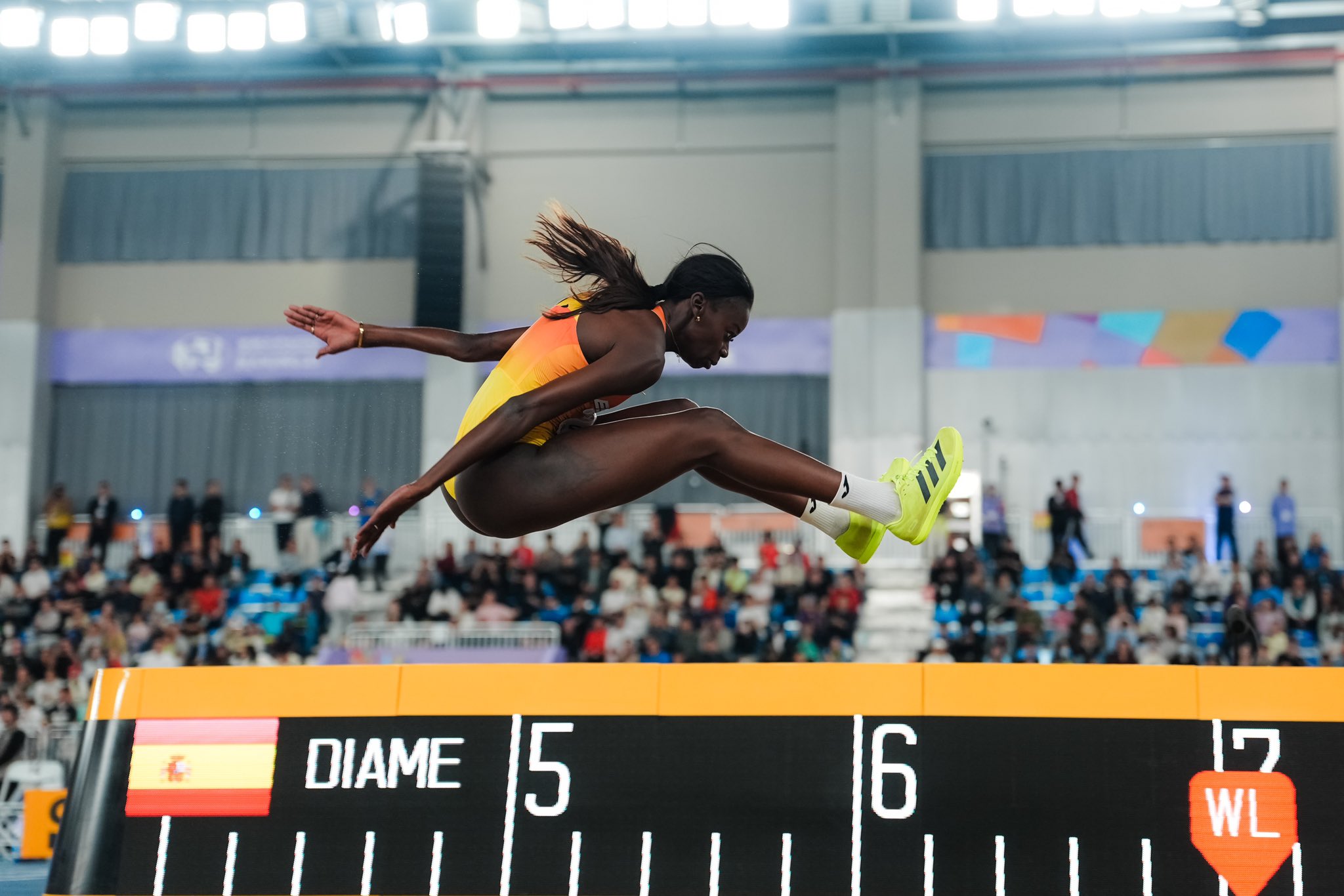 Fátima Diame, el prodigio del salto que se reinventó para hacer historia