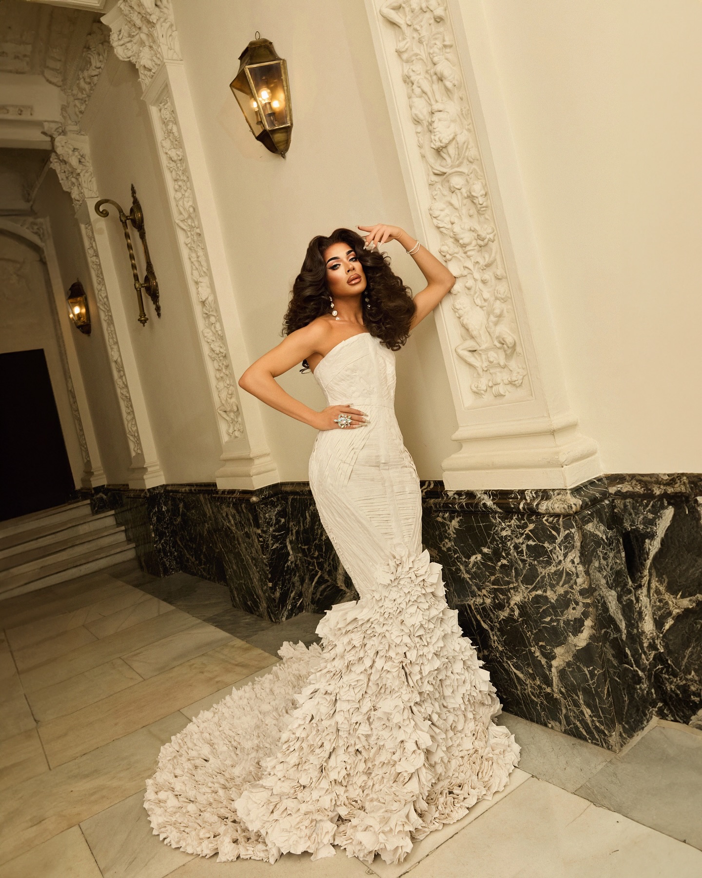 Carmen Farala crea un vestido de alta costura con papel higiénico: "El ...