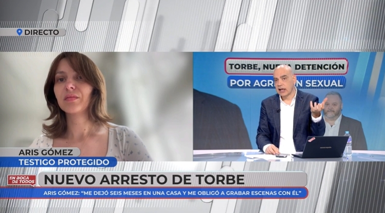 Aris, supuesta víctima de Torbe se entera en directo en 'En boca de ...
