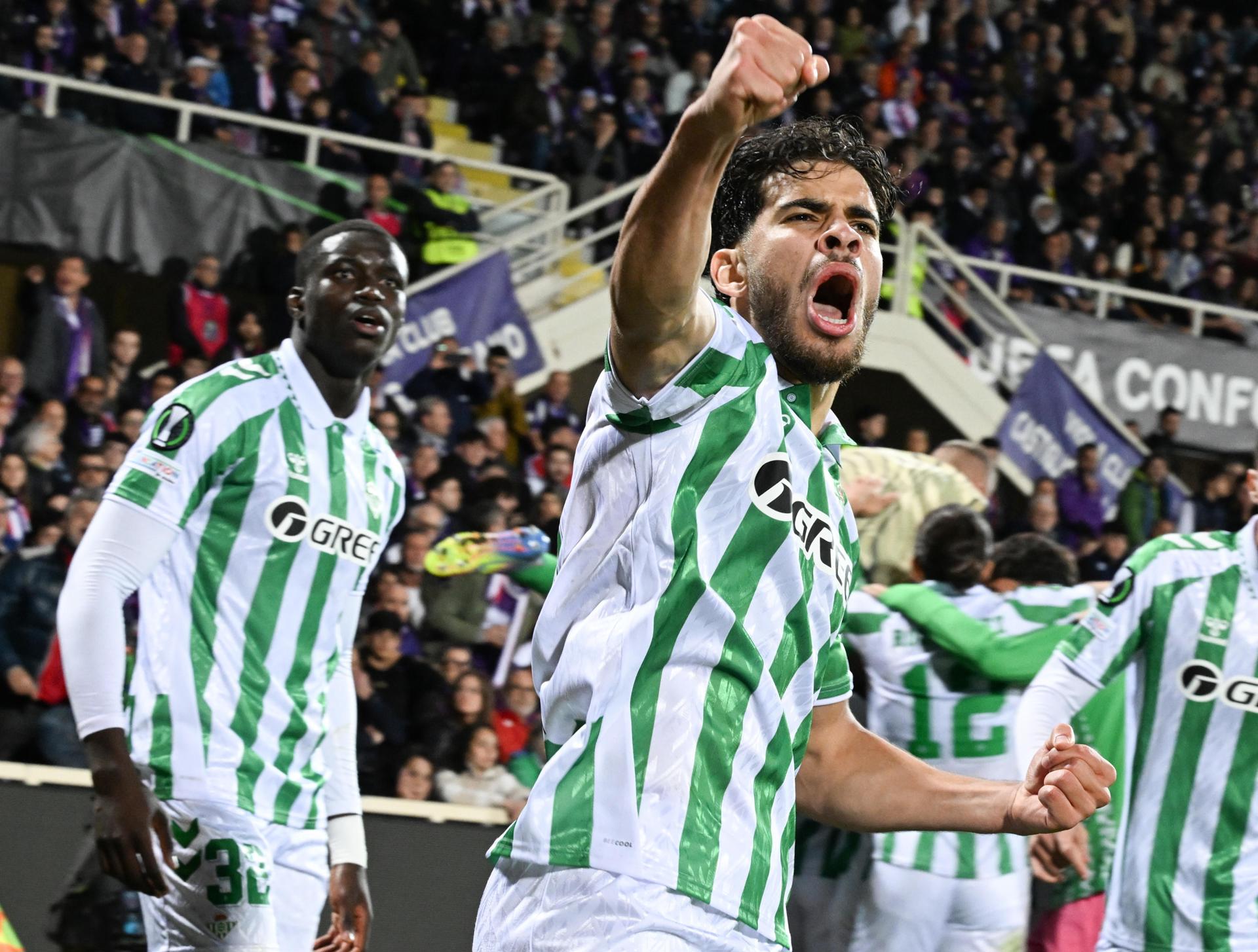 Histórica clasificación del Betis a su primera final europea tras superar a la Fiorentina en una ...