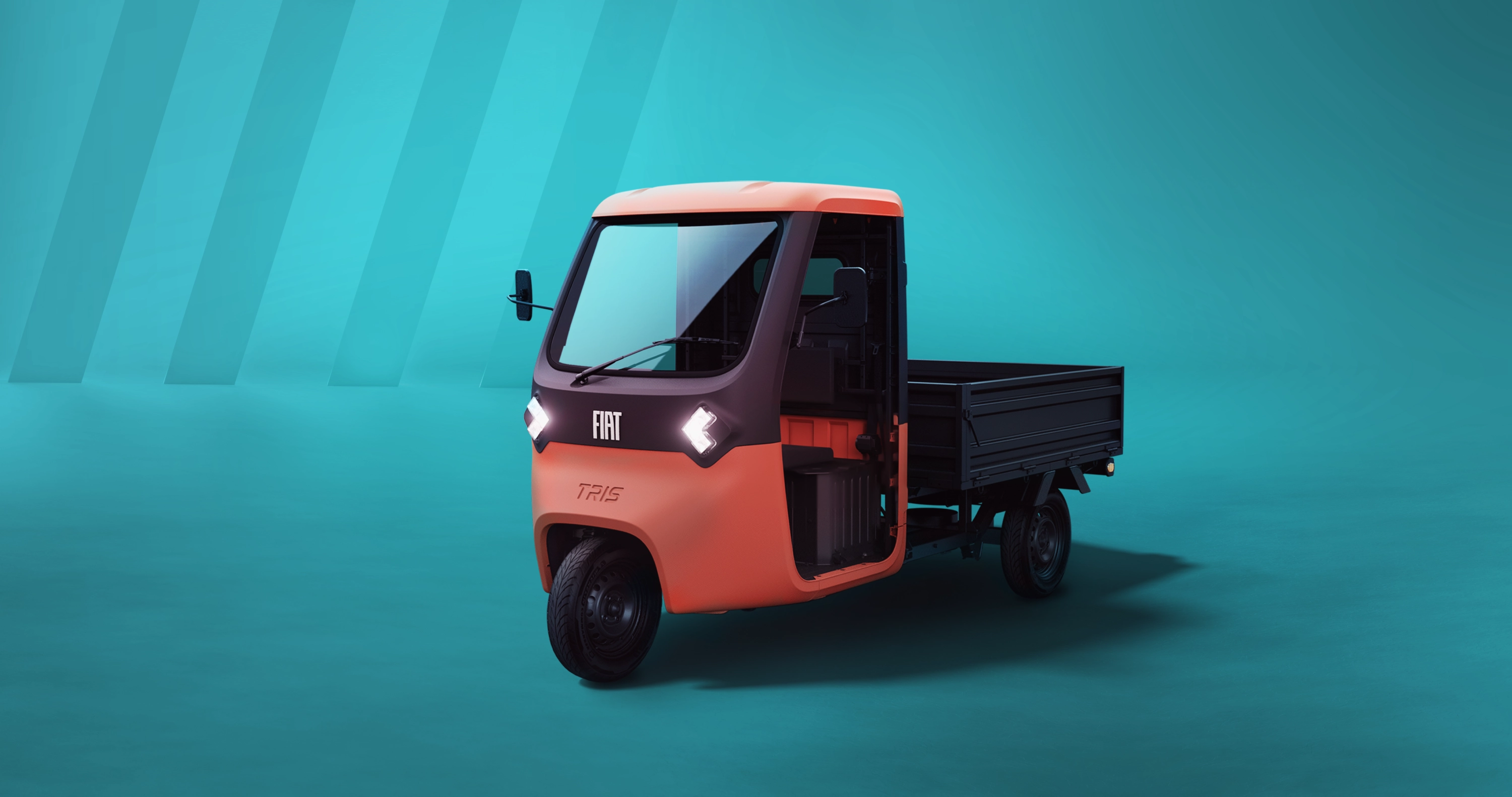 Así es el llamativo Fiat Tris: el eléctrico con tres ruedas que podría llegar a Europa