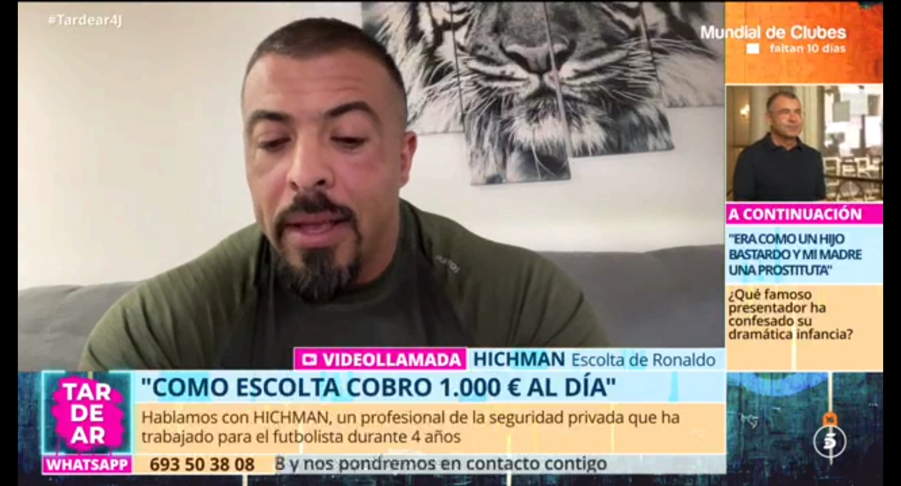 El exescolta de Cristiano Ronaldo se deshace en elogios hacia el ...