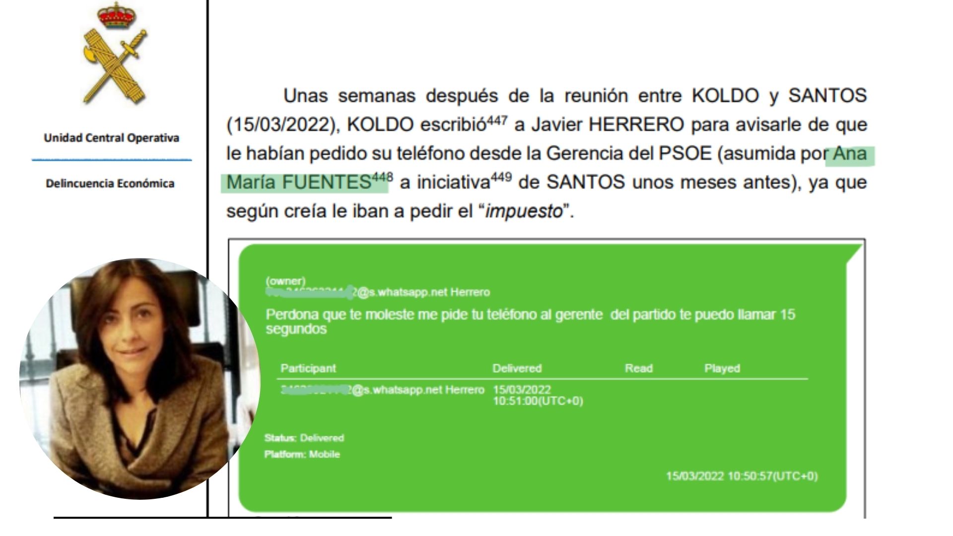 Sánchez sitúa en la secretaría de organización a Ana María Fuentes, la ...